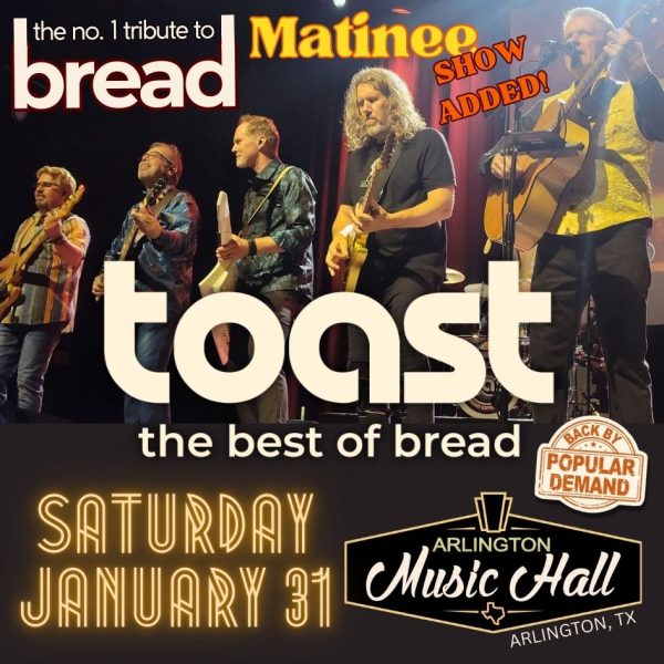 Arlington Music Hall (2 SHOWS) - Toast